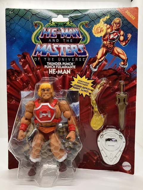 MASTERS OF THE Universe Origins Thunder Punch He-Man MotU Double Logo ...
