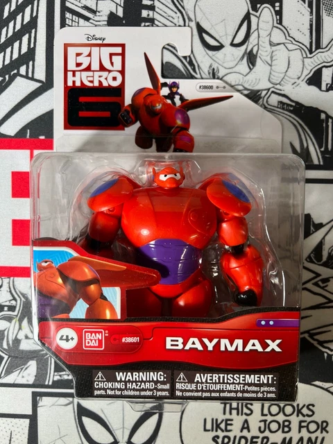 BIG HERO 6 (six) Baymax in Armor 4" Action Figure New in Box Bandai ...