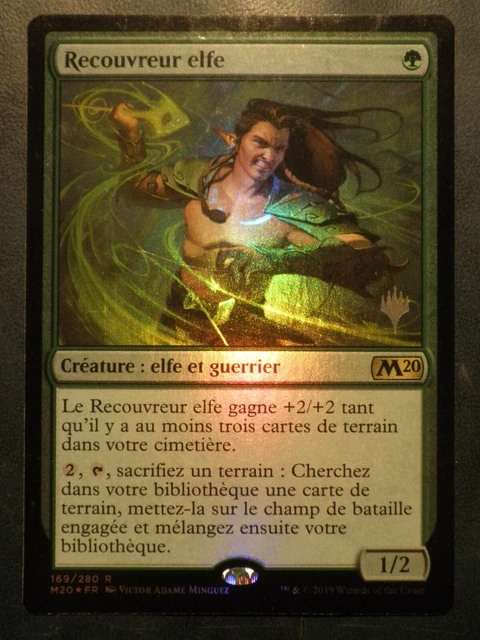 MTG MAGIC 2020 m20 elvish reclaimer FOIL promo FRENCH recouvreur elfe 4 ...