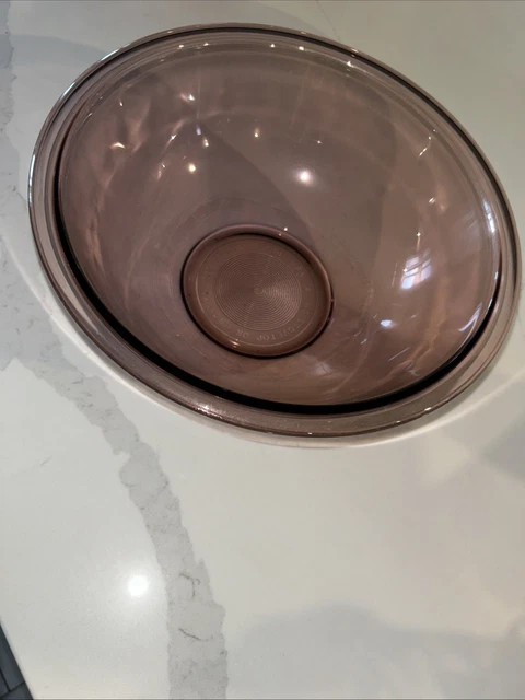 PYREX CLEAR LIGHT Purple Glass Mixing Bowl 2.5l $44.63 - PicClick CA