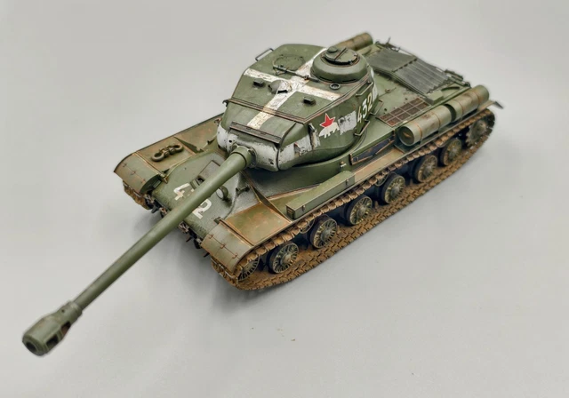 PRO BUILT 1/35 TAMIYA HEAVY RUSSIAN TANK JS-2 Model 1944 ChKZ (Free ...