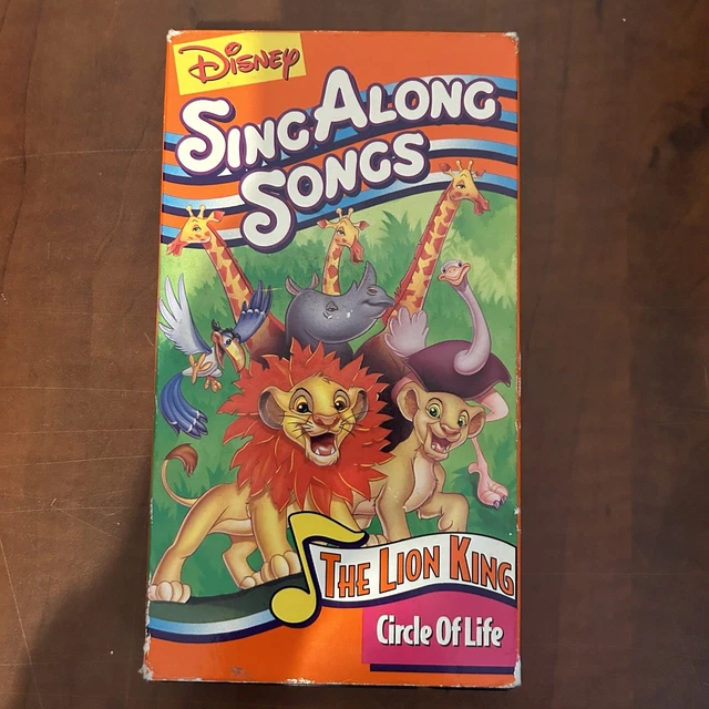 DISNEY'S SING ALONG Songs The Lion King Circle of Life VHS Tape EUR 7 ...