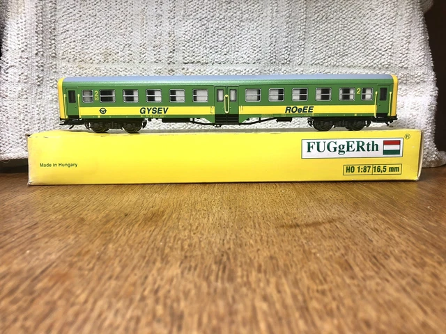 FUGGERTH COACH / Transport Car 2nd Class GYSEV (Hungarian Railway) HO ...