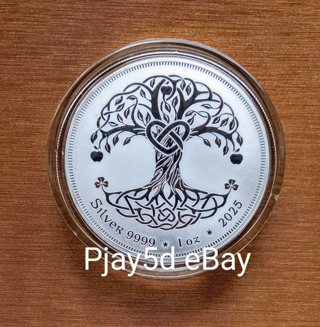 2025 EIRE TREE Of Life 1oz Silver Bullion Coin In Capsule £44.35 ...