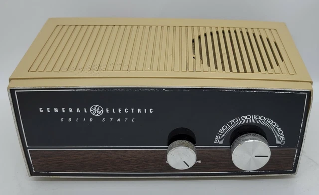 VINTAGE GENERAL ELECTRIC Solid State Radio S-12115 - Tested and Working ...