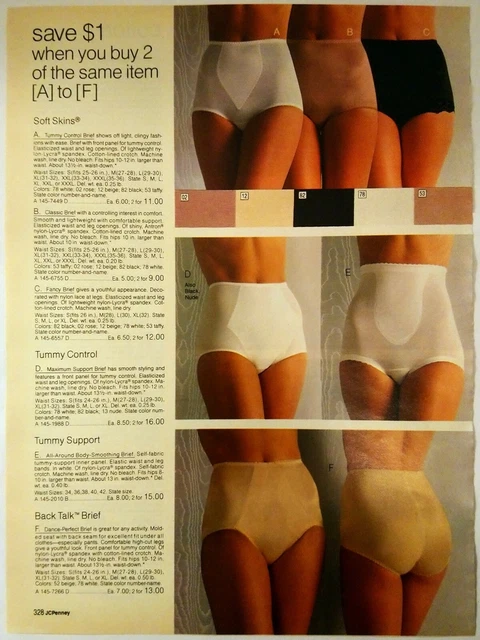 1985 VINTAGE PAPER PRINT AD slips briefs bodybriefer women lingerie underwear $6.99 - PicClick CA