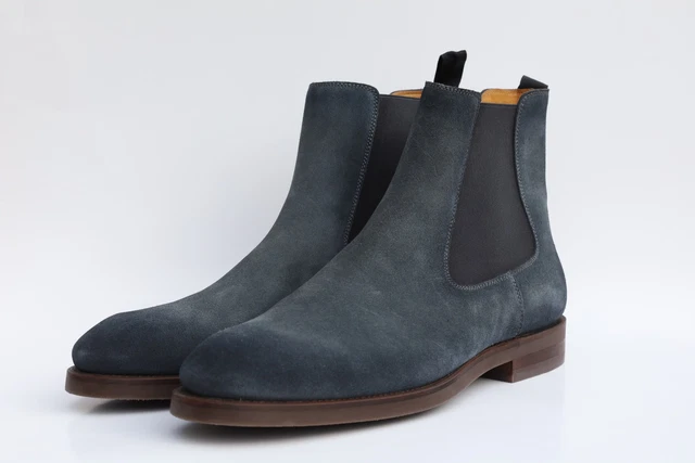 MAGNANNI JAVA INDIGO Blue Suede Boots EU 44 - US 11 £170.89 - PicClick UK