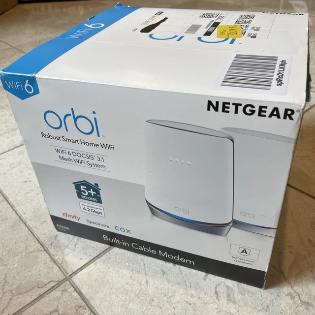 NETGEAR ORBI WIFI 6 DOCSIS 3.1 System with Built-in Cable Modem $201.99 ...