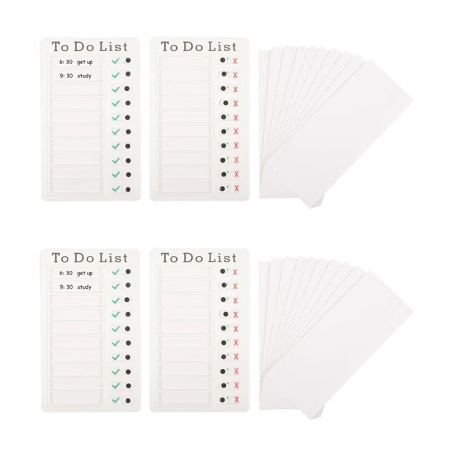2 SÄTZE DES täglichen Zeitplans zum DO List Board Plans Board Plan Chart Board EUR 22,35 ...