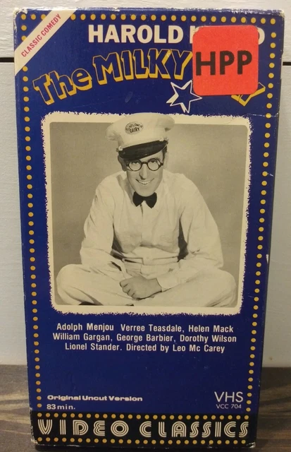 THE MILKY WAY (1936 Harold Lloyd) VHS rare Video Classics ex-rental £4. ...