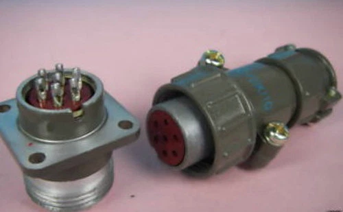 HEAVY DUTY 7-PIN Male & Female Cable Connector for Radio Aviation ...