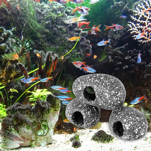 RESIN STONE FISH Shelter Aquarium Habitat Fish Tank Habitat Aquarium ...