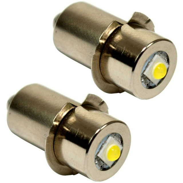 2-PACK UPGRADE 3W LED Bulb 6-24V for 18V Ridgid R8693B Gen5x Flashlight ...