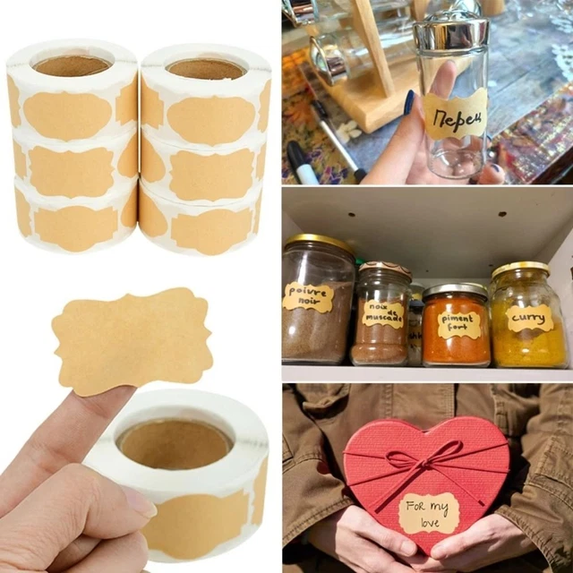 300PCS/ROLL DIY SEALING Jar Tag Self-adhesive Gift Tags New Baking ...