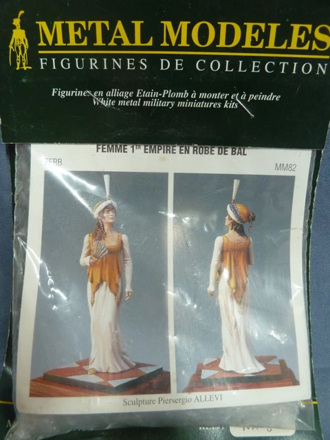 UNOPENED METAL MODELES MM82. Femme 1er Empire En Robe De Bal. 54mm ...