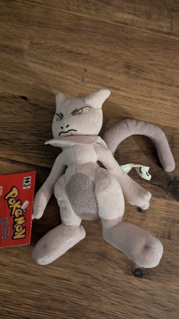 NINTENDO ORIGINAL POKEMON SMALL MEWTWO BEANIE PLUSH SOFT TOY BY HASBRO ...