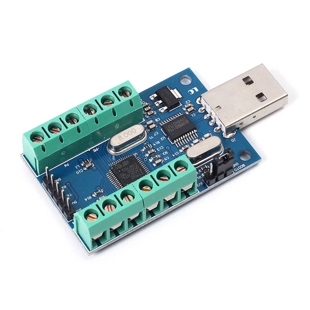 USB 10-CHANNEL 12BIT AD Data Collection Module STM32 UART ADC Module $5 ...