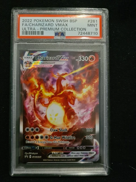 POKEMON TCG CHARIZARD VMAX SWSH261 Promo Ultra Premium Collection PSA 9 ...