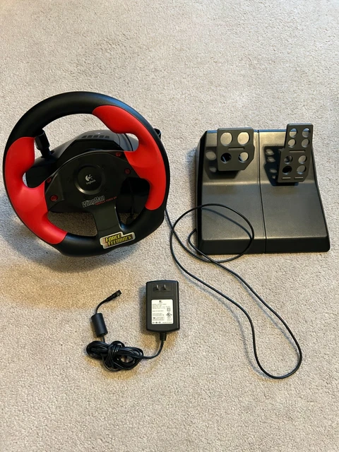 LOGITECH WINGMAN FORMULA Force GP Force Feedback steering wheel, pedals ...