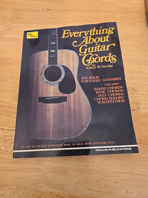 EVERYTHING ABOUT GUITAR Chords Book by Wilbur M. Savidge (1990 ...