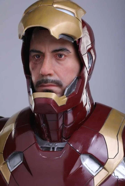 IRON MAN LIFESIZE hyper realistic silicone bust , avenger movie ...