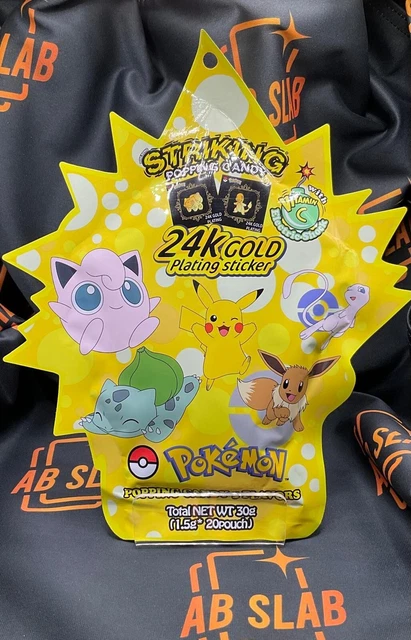 POKEMON STRIKING POPPING candy With 24k Gold Sticker! £15.00 - PicClick UK