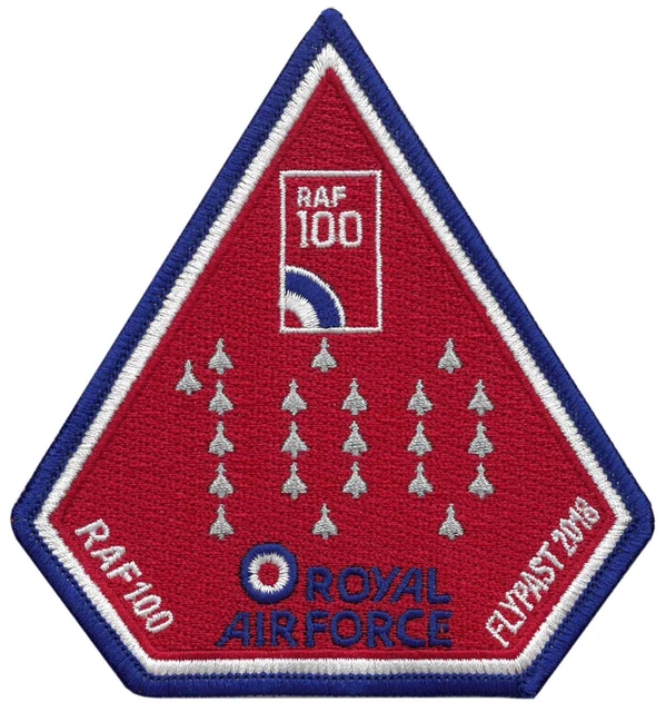RAF100 FLYPAST FLYING suit patch badge RAF Typhoon 100 Coningsby ...