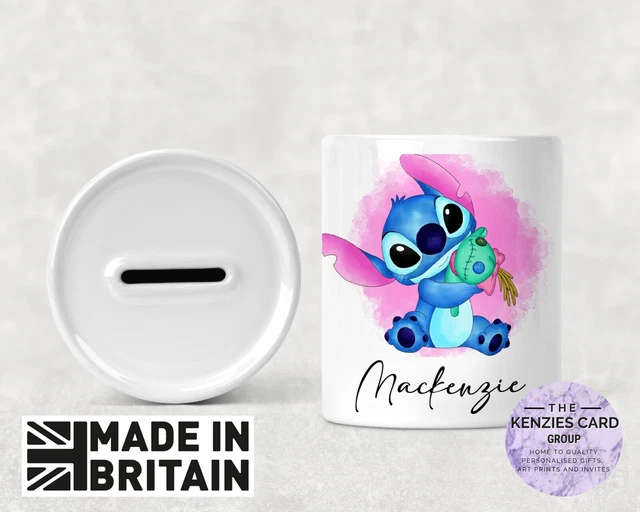 PERSONALISED DISNEY'S LILO And Stich - Stitch Money Box Money Tin Gift ...