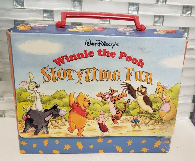 1998 WALT DISNEY'S Winnie the Pooh Storytime Fun Phidal 4 book set w ...