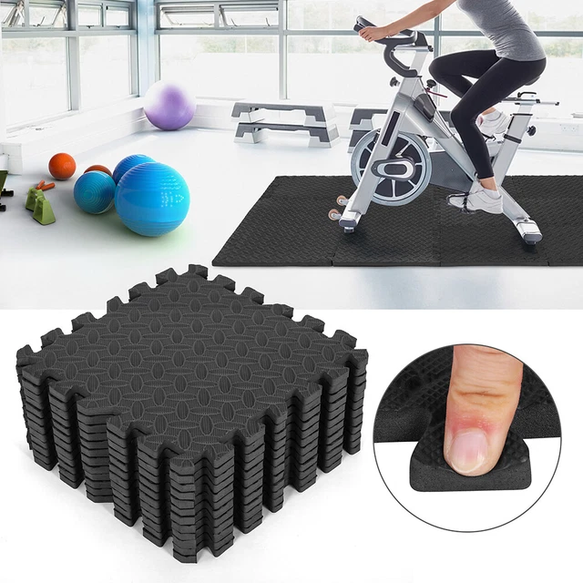 EXTRA THICK GYM Flooring Interlocking Floor Mats Eva Soft Foam Mat Yoga ...