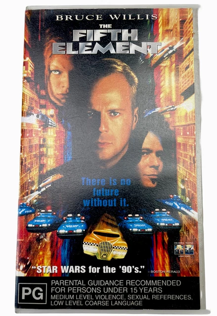 THE FIFTH ELEMENT VHS B Willis Video Cassette Tape Clear Small Box PAL ...