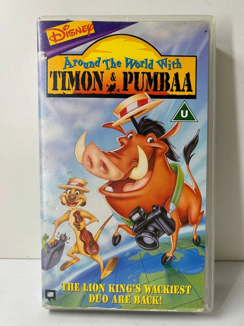 AROUND THE WORLD with Timon and Pumbaa on VHS Video Cassette Tape £9.99 ...