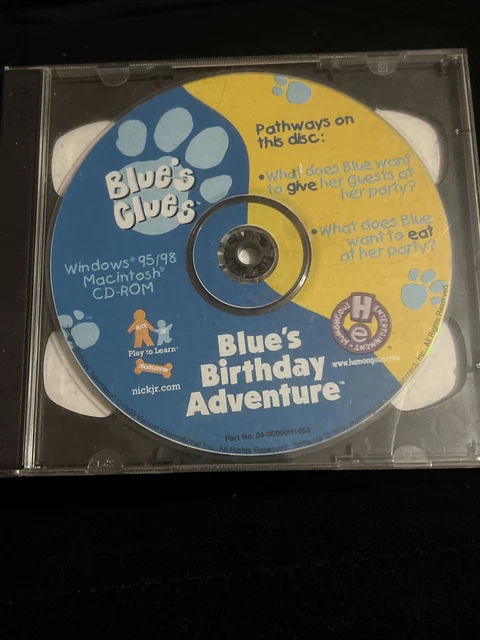 BLUES CLUES BIRTHDAY Adventure PC Mac Computer Game 1998 Humongous ...