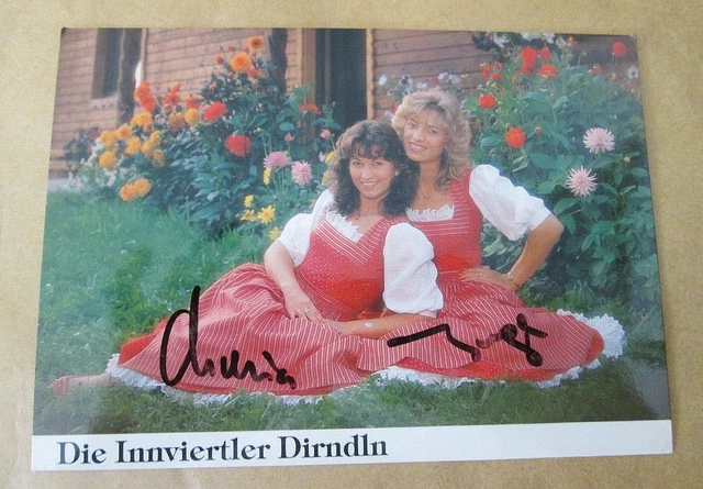INGE UND MARIA Die Innviertler Dirndln original Autogrammkarte EUR 4,00 ...