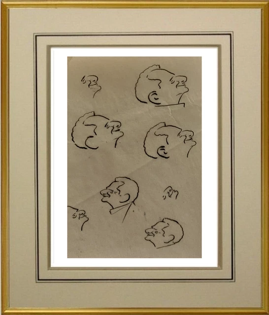 GEORGES GOURSAT DIT SEM (1863-1934) DESSIN ORIGINAL PORTRAITS 1900/20 ...