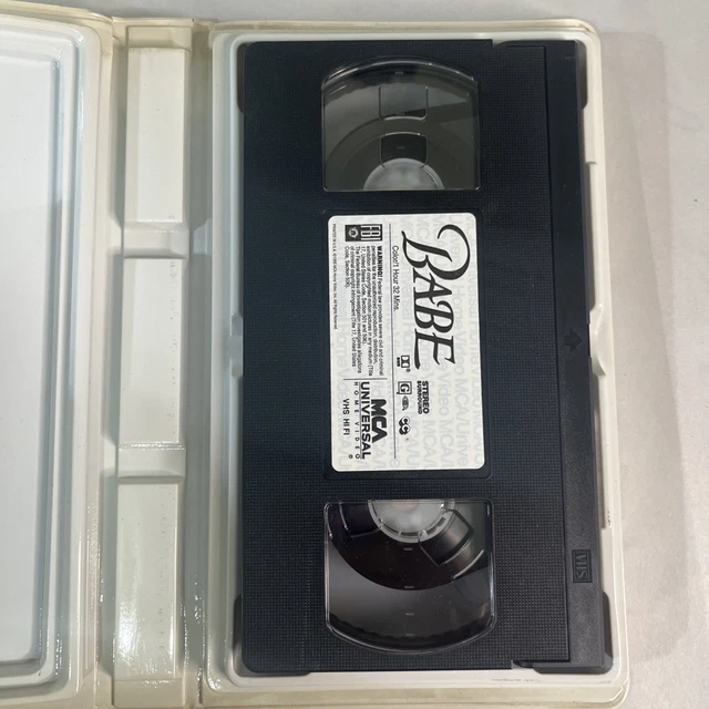 BABE VHS VIDEO Tape Talking Pig 90s Kids Family Live Action Movie VTG ...