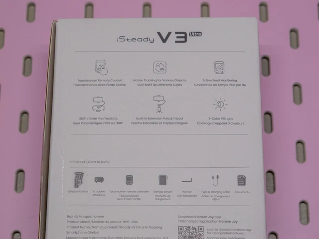 HOHEM ISTEADY V3 Ultra Gimbal Stabilizer with AI Tracking (white, in ...