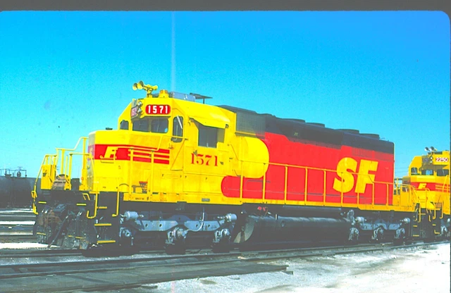 ATSF 1571 SD-39, Kansas City, 04/87 ; Kodachrome original EUR 6,78 ...