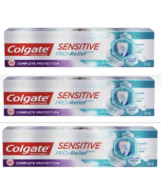 COLGATE SENSITIVE PRO-RELIEF Complete Protect 4oz/120 ml (3 Pack ...