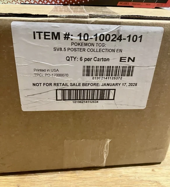 POKEMON PRISMATIC EVOLUTIONS Poster Collection Box Factory sealed case ...