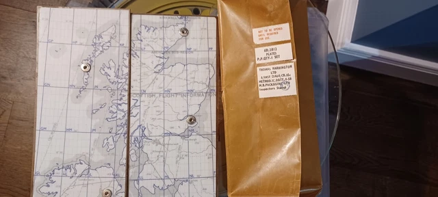 POST WW2 RAF Aircrew Pilots knee plotter rigid map board pack £41.14 ...