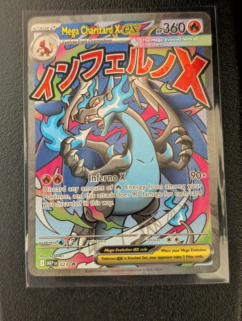 POKEMON PHANTASMAL FLAMES UPC MEGA CHARIZARD X EX #23 PROMO MEP English ...