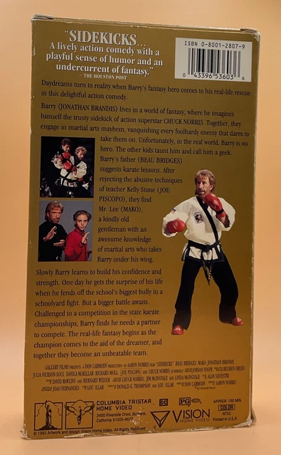 SIDEKICKS VHS 1993 Chuck Norris Jonathan Brandis **Buy 2 Get 1 Free** £ ...