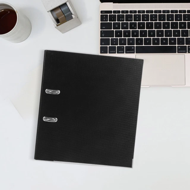 A4 SIZE PLASTIC Lever Arch File Folders with Clip and Hole (Black) $22. ...