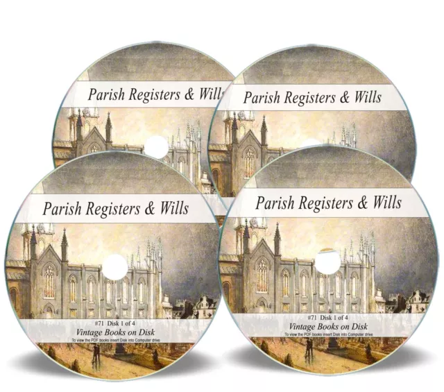 OLD PARISH REGISTERS of England Library on 4 DVDs - English Genealogy ...