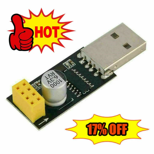 ESP8266 ESP-01 FLASHER mod.prog, UKB Programmer Uploader £1.42 ...