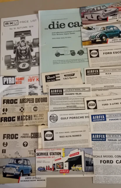 AIRFIX FROG REVELL Model Car Instruction Sheet Mixed Job Lot £8.65 ...