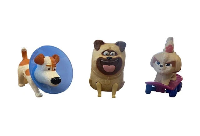 MCDONALDS SECRET LIFE of Pets 2 Max The Dog, Daisy, Mel Pug, Toys ...