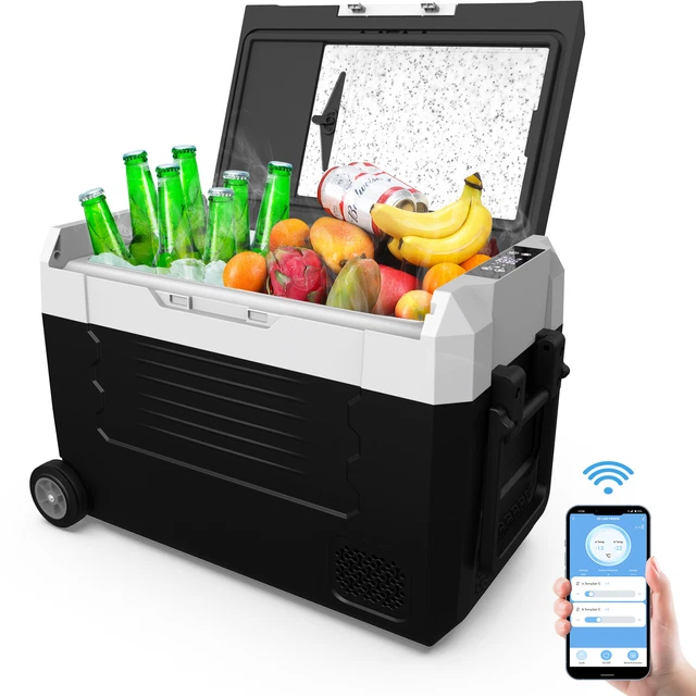55L CAR REFRIGERATOR Freezer Portable 12V Fridge Vehicle Cooler Box -20 ...