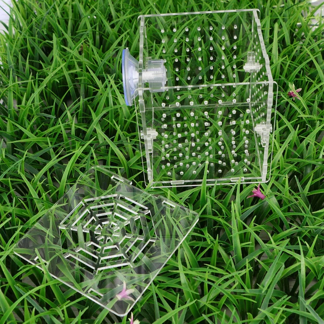 BREEDING NET FISH Tank Baby Fish Separator Acrylic Terrarium £12.39 ...